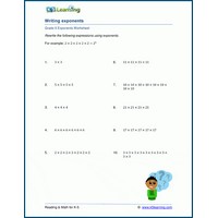 NDLI: Writing Exponents