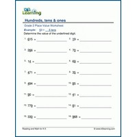 NDLI: Hundreds, tens & ones