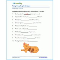 NDLI: Grade 3 Nouns Worksheets