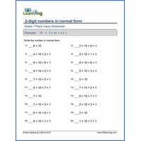 NDLI: Writing 2-digit numbers in normal form