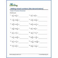 NDLI: Adding mixed numbers