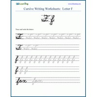NDLI: Cursive writing: Letter F